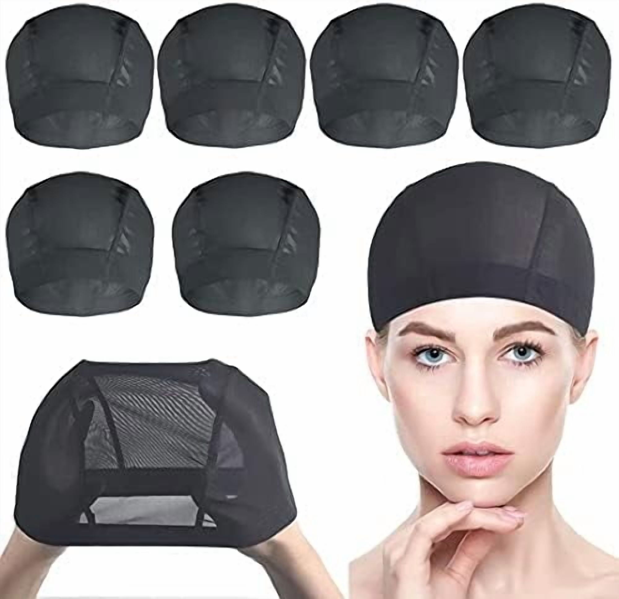 Mesh Wig Cap 6 Stretchable Mesh Dome Caps for Wigs(Black) - Walmart.com