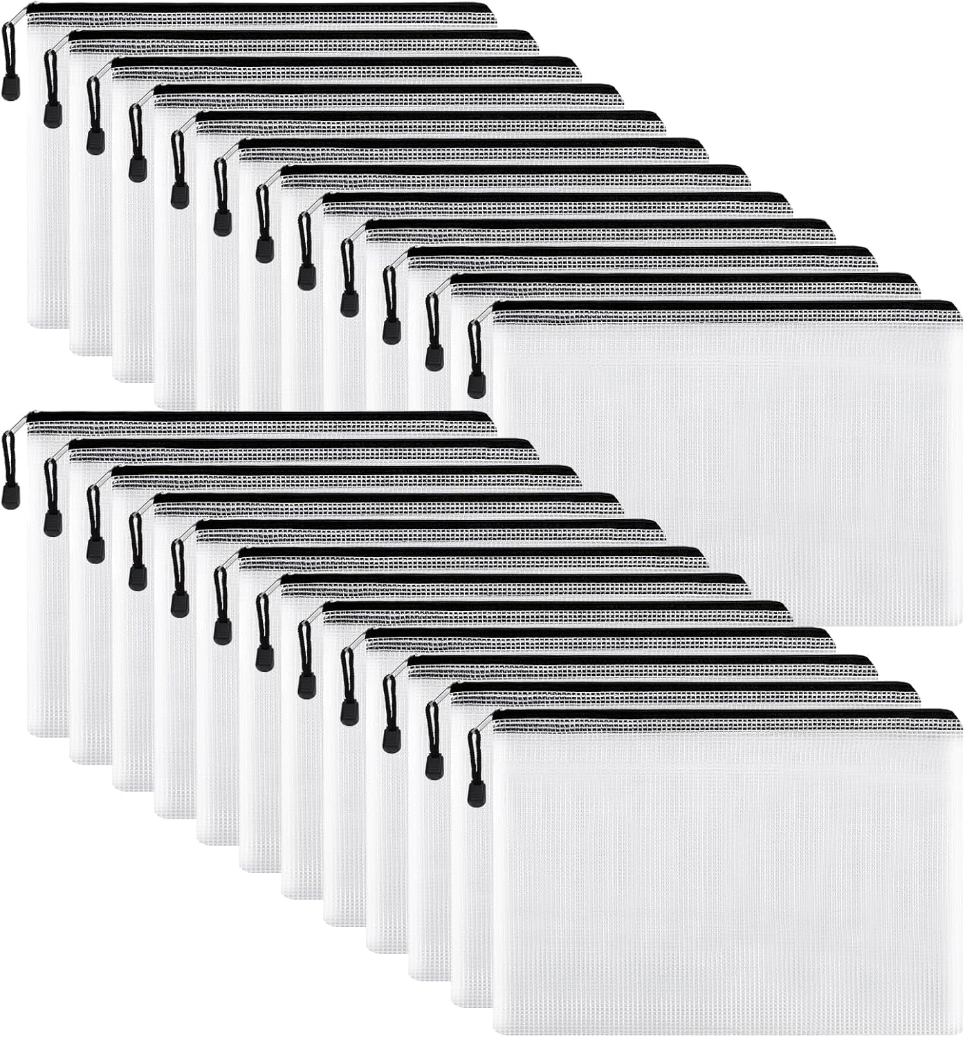 Mesh Zipper Pouch Bags, Zipper Bags for Organizing Storage, Waterproof ...