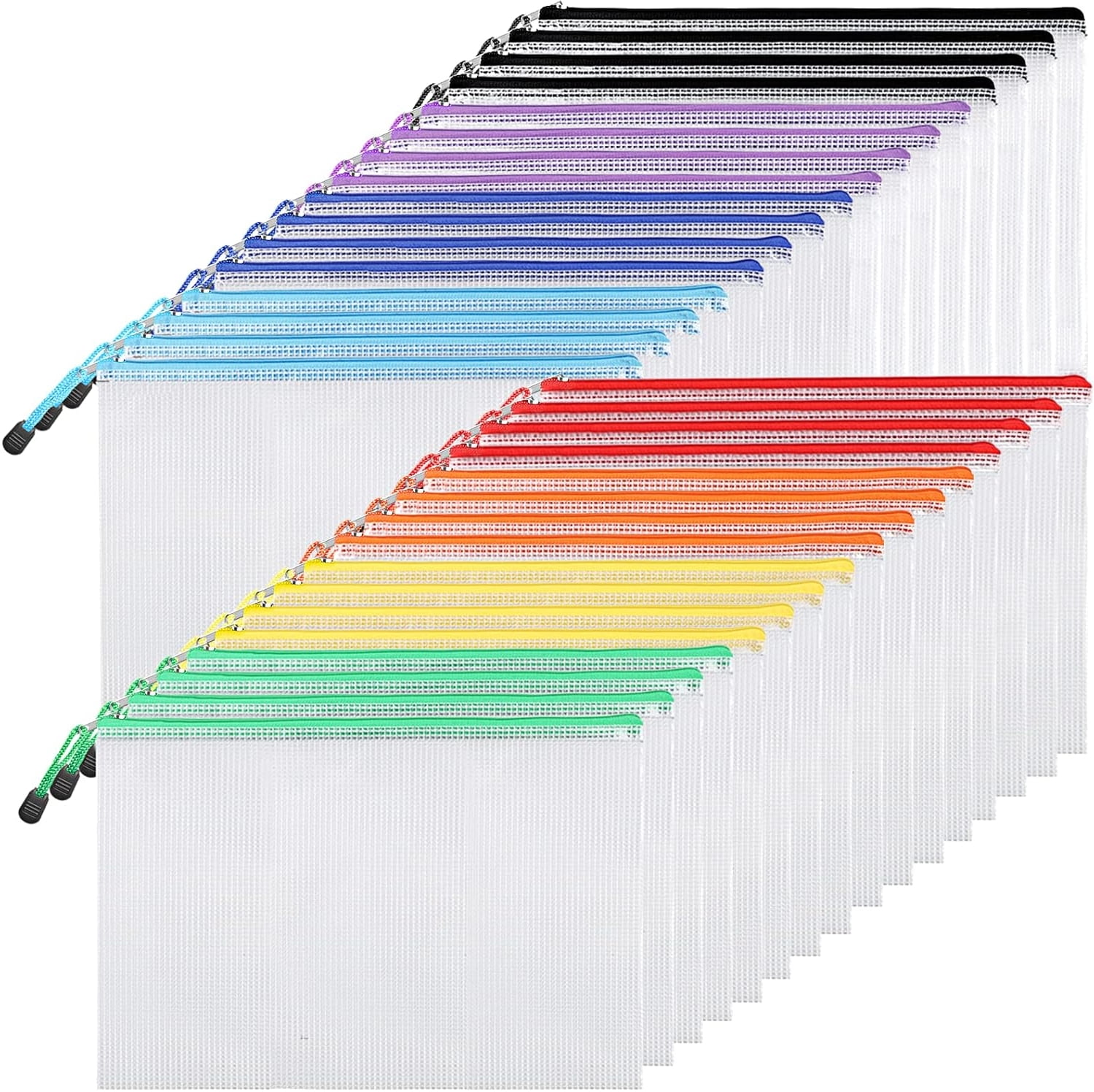 Mesh Zipper Pouch Bags, Zipper Bags for Organizing Storage, Waterproof ...