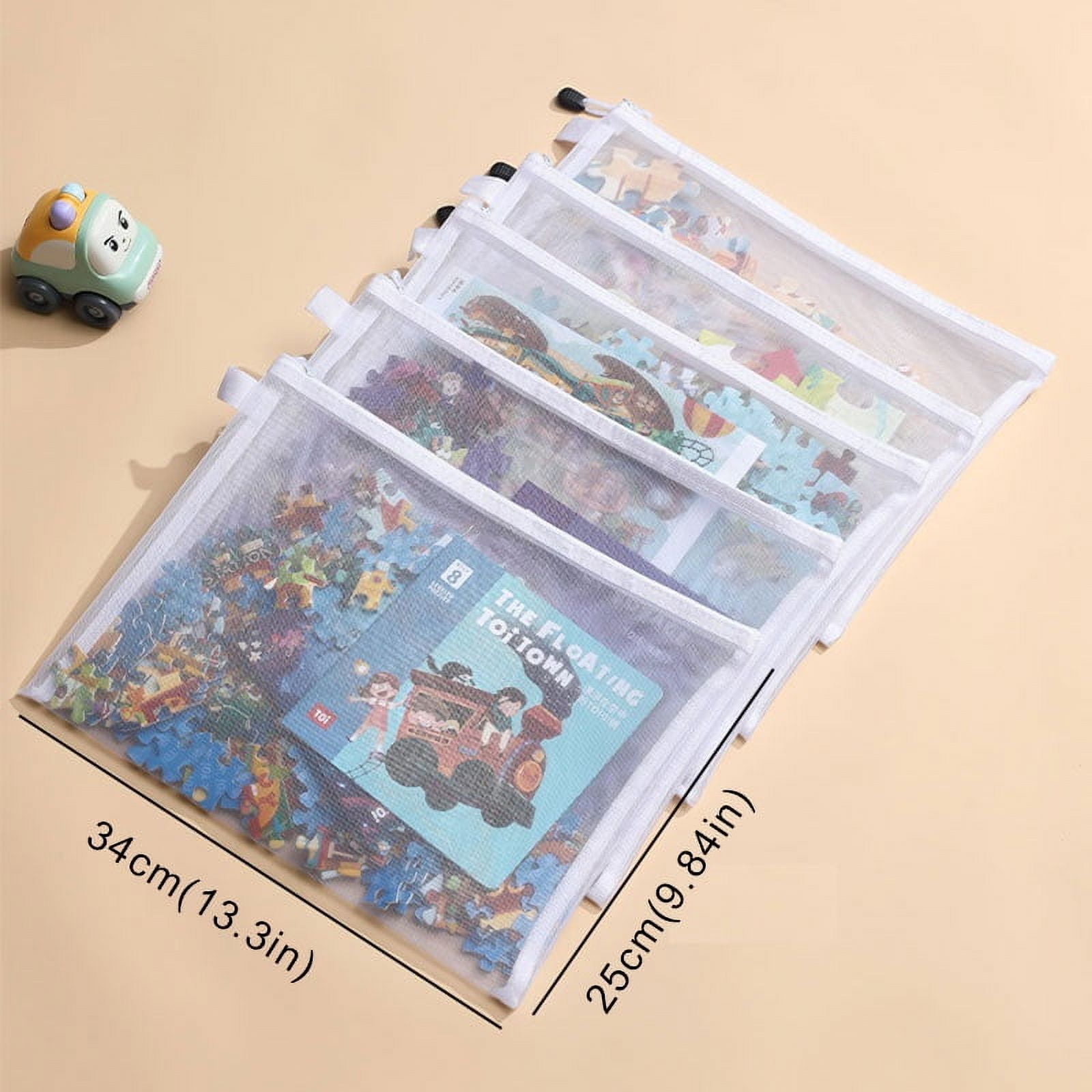 Mesh Zipper Pouch Clear Document Bag A4/A5/A6 Cosmetic Toy storage bag ...