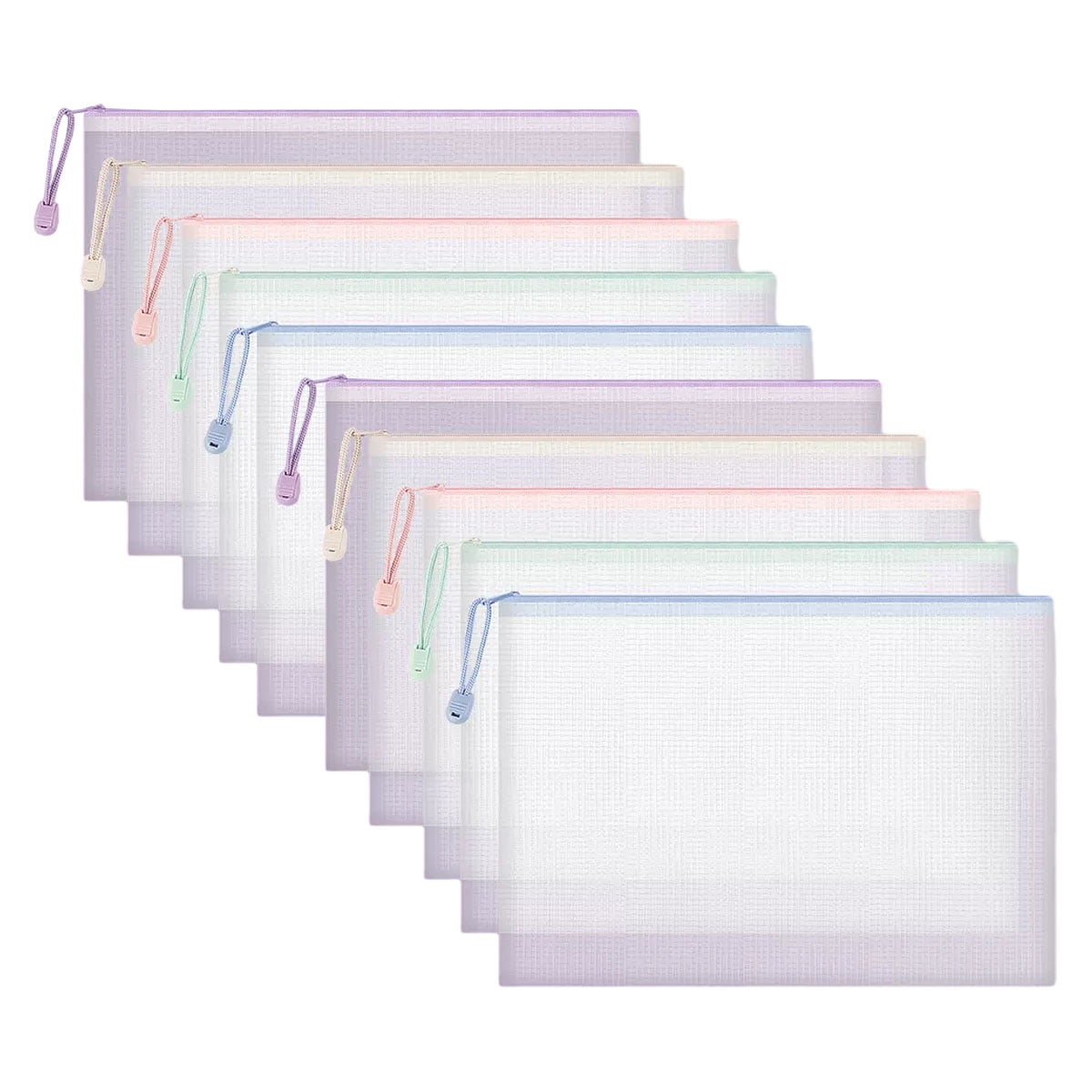 Mesh Zipper Pouch Puzzle Bags Zipper Bags for Organizing, Plastic ...