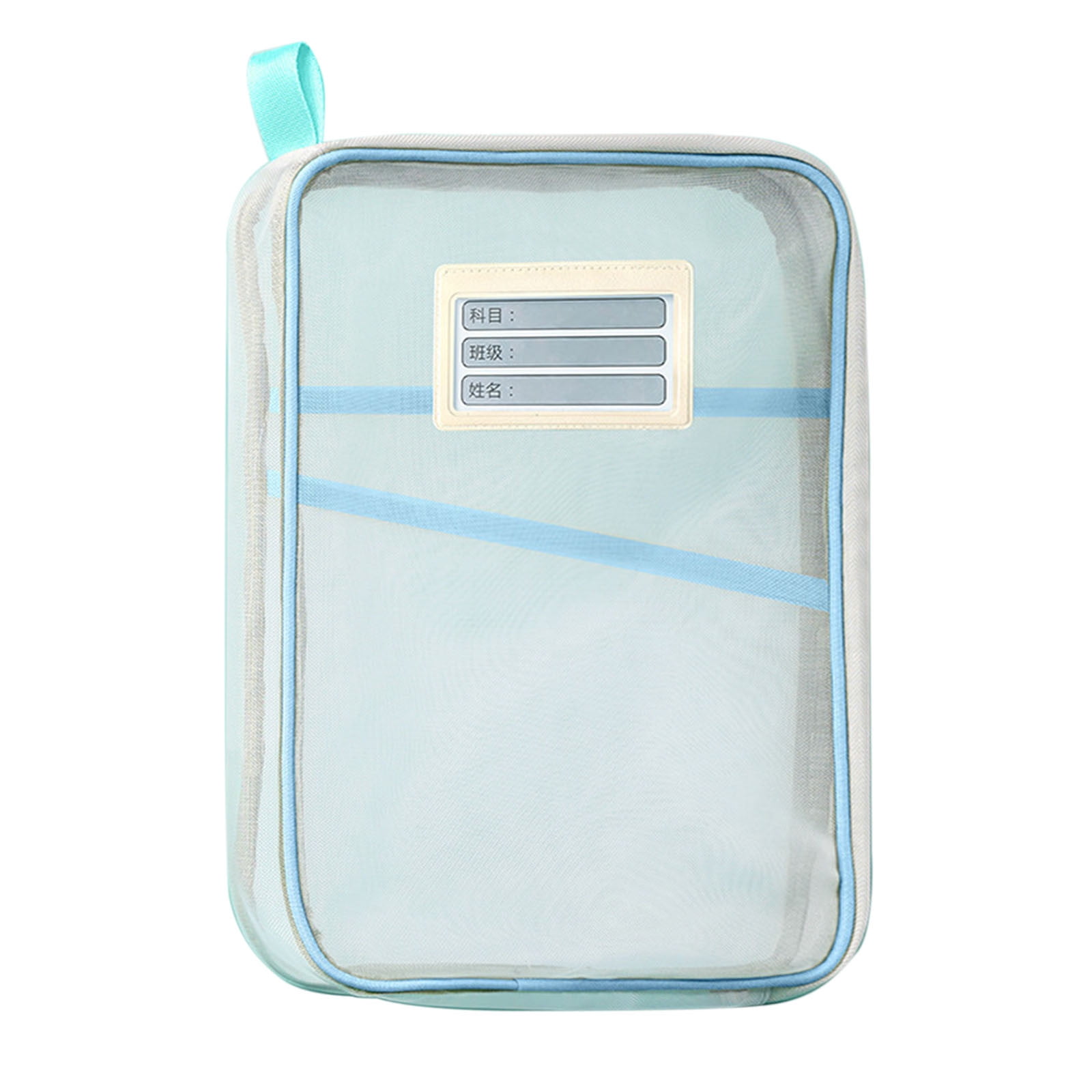 Mesh Zipper Pouch Transparent Lightweight Nylon File Folders, A4 Size ...