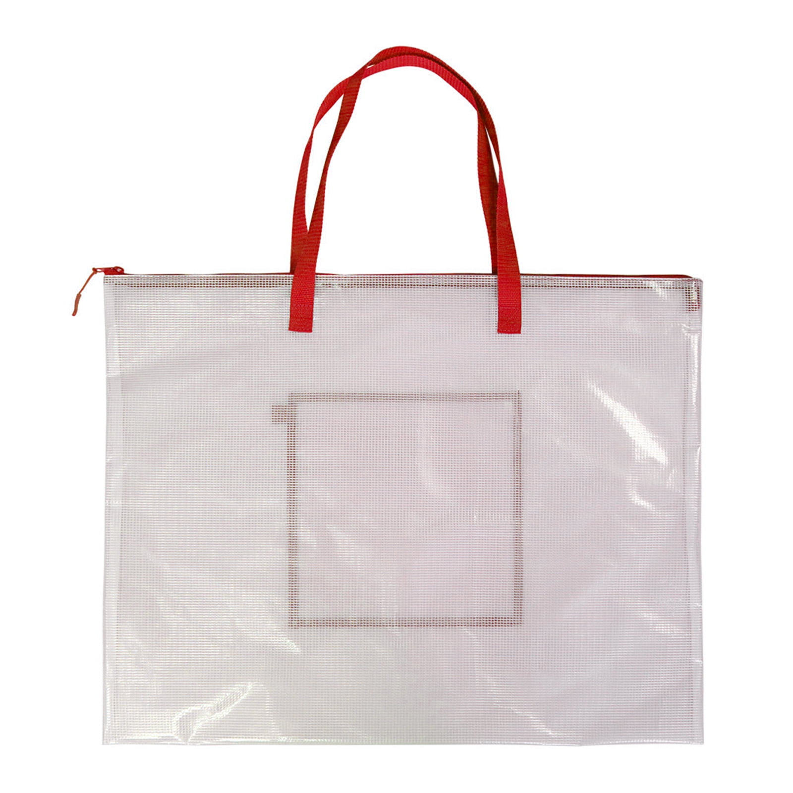 Mesh Zippered Poster Bag 26x20inch Mesh Plastic Project Bag Poster Bag ...