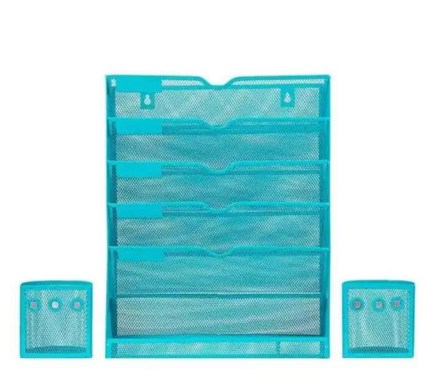 Mesh file Storage Bag 6-Layer Wall Folder Office Hanging Letter Tray ...