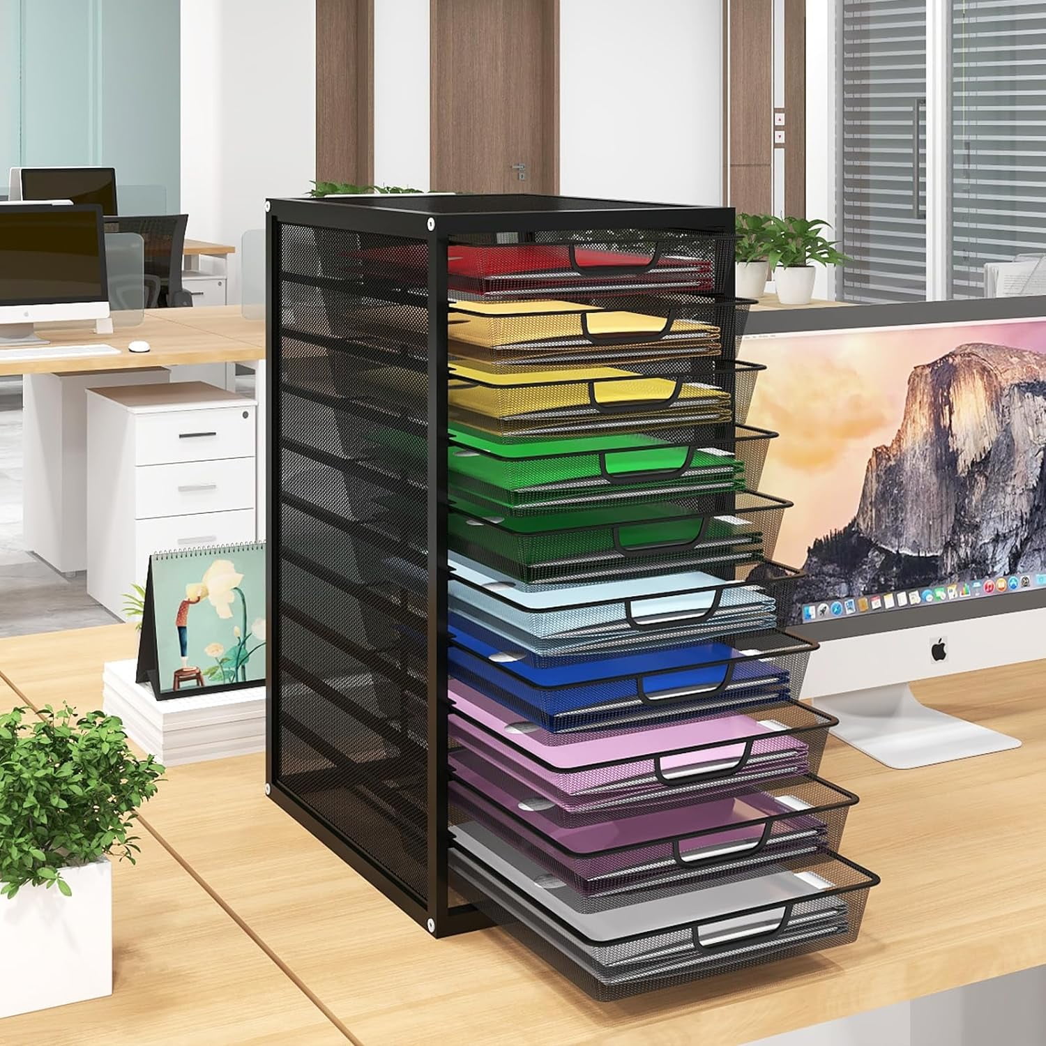 Mesh file organizer 10 drawers, Office Supplies Desktop Organizers and ...