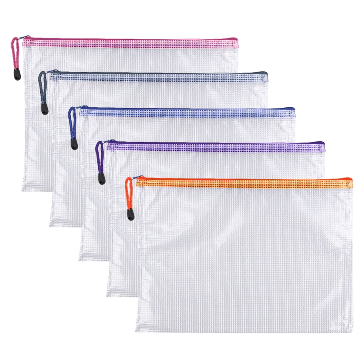 Mesh zipper bag, waterproof plastic mesh zipper bag, tear proof file ...