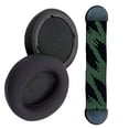 Meshes Fabric Ear Cushion Cover Earpads Earmuff Headband Replacement ...