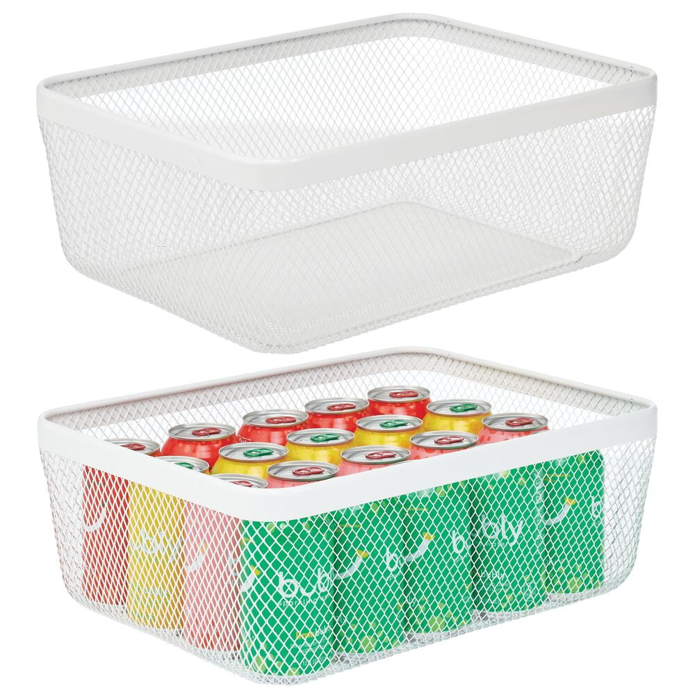 Meshi Metal Mesh Pantry Basket for Kitchen Organization - Storage ...