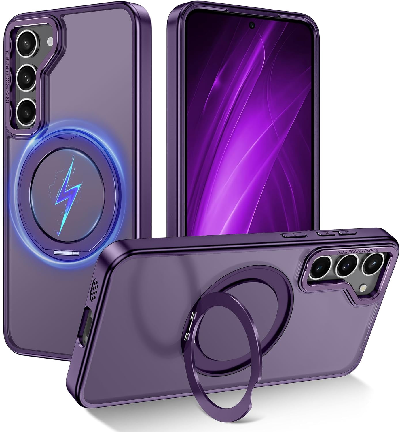 Meshine Compatible with Galaxy S23 Plus Case with Stand,Fit for MagSafe ...