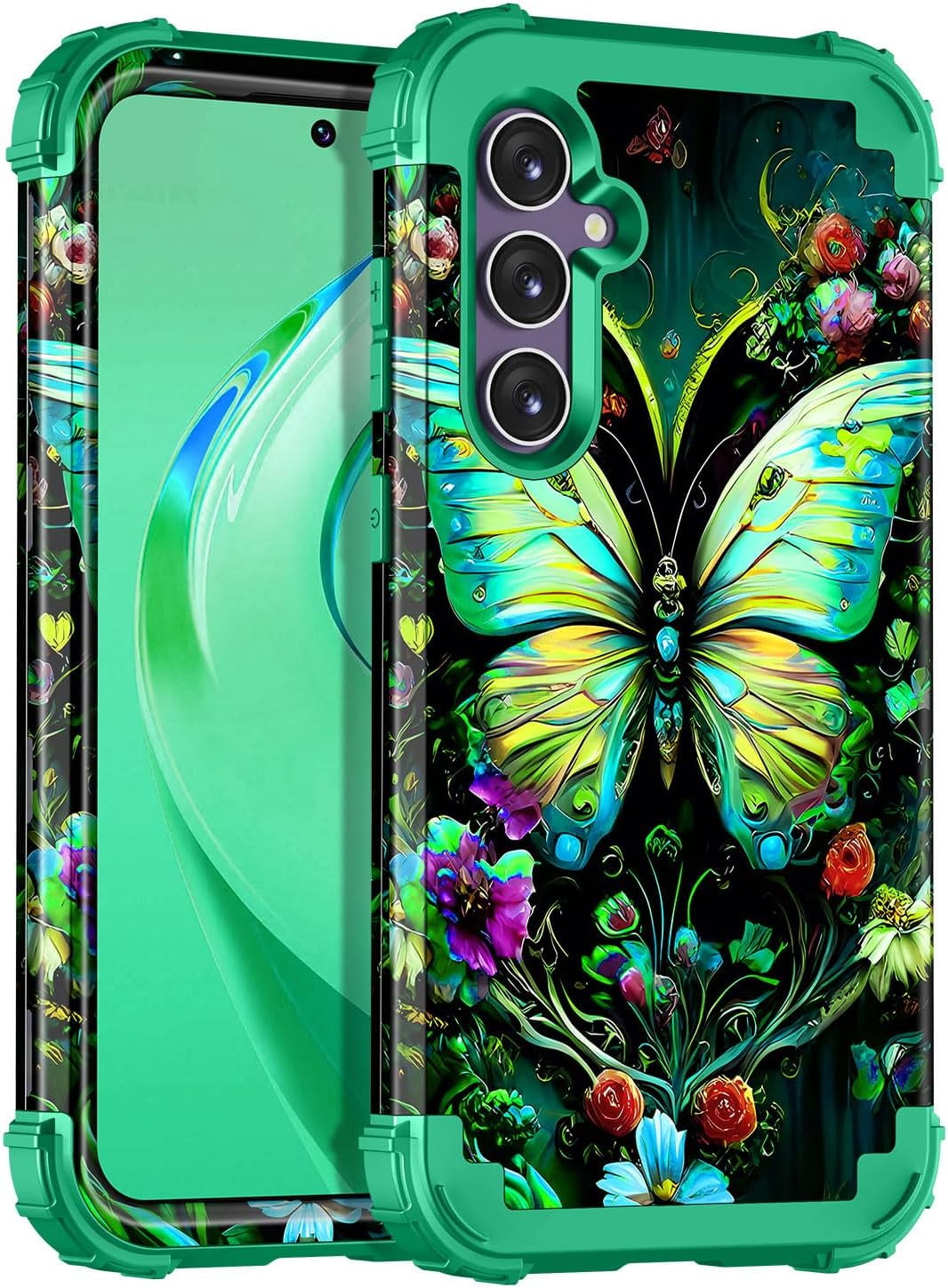 Meshine Compatible with Galaxy S24 5G Case,Three Layer Heavy Duty ...