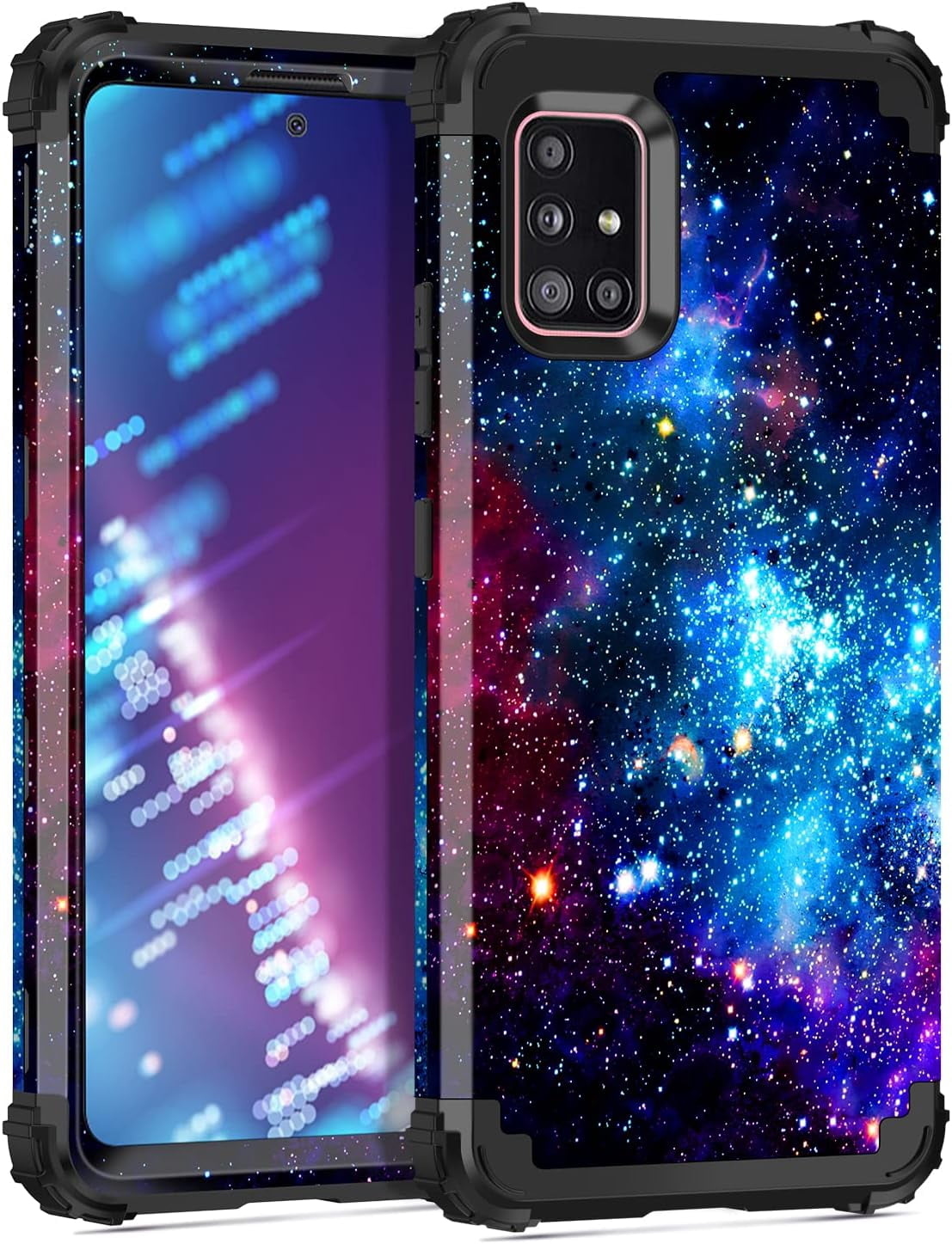 Meshine for Galaxy A51 5G Case,Glow in The Dark Three Layer Heavy Duty ...
