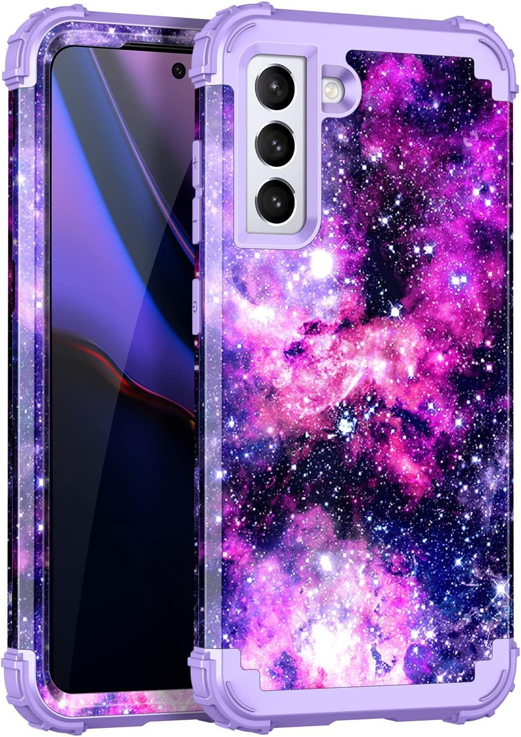 Meshine for Galaxy S21 Plus 5G Case,Three Layer Heavy Duty Shockproof ...