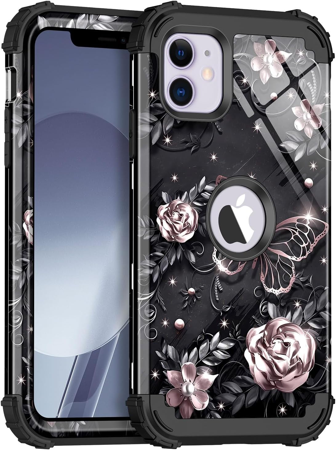 Meshine for iPhone 11 Case,Three Layer Heavy Duty Shockproof Protection ...