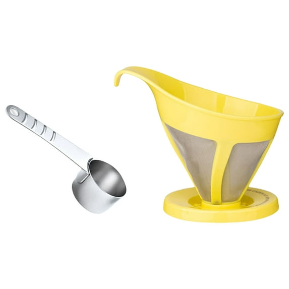 Meshs Filters Stainless Steel Coffee Dripper Set with HLB18 Spoon Drip ...