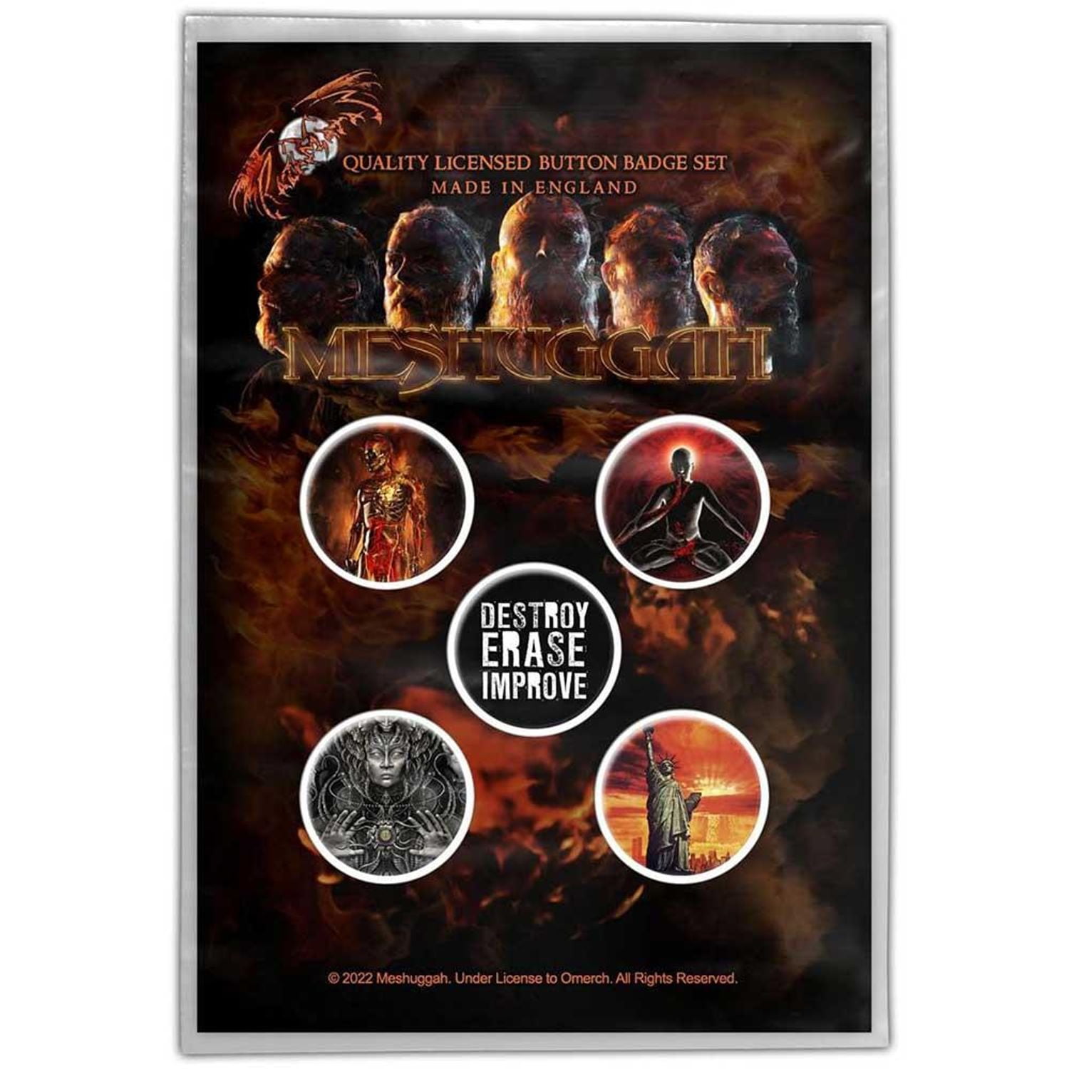 Meshuggah Immutable Button Set (Pack of 5) - Walmart.com