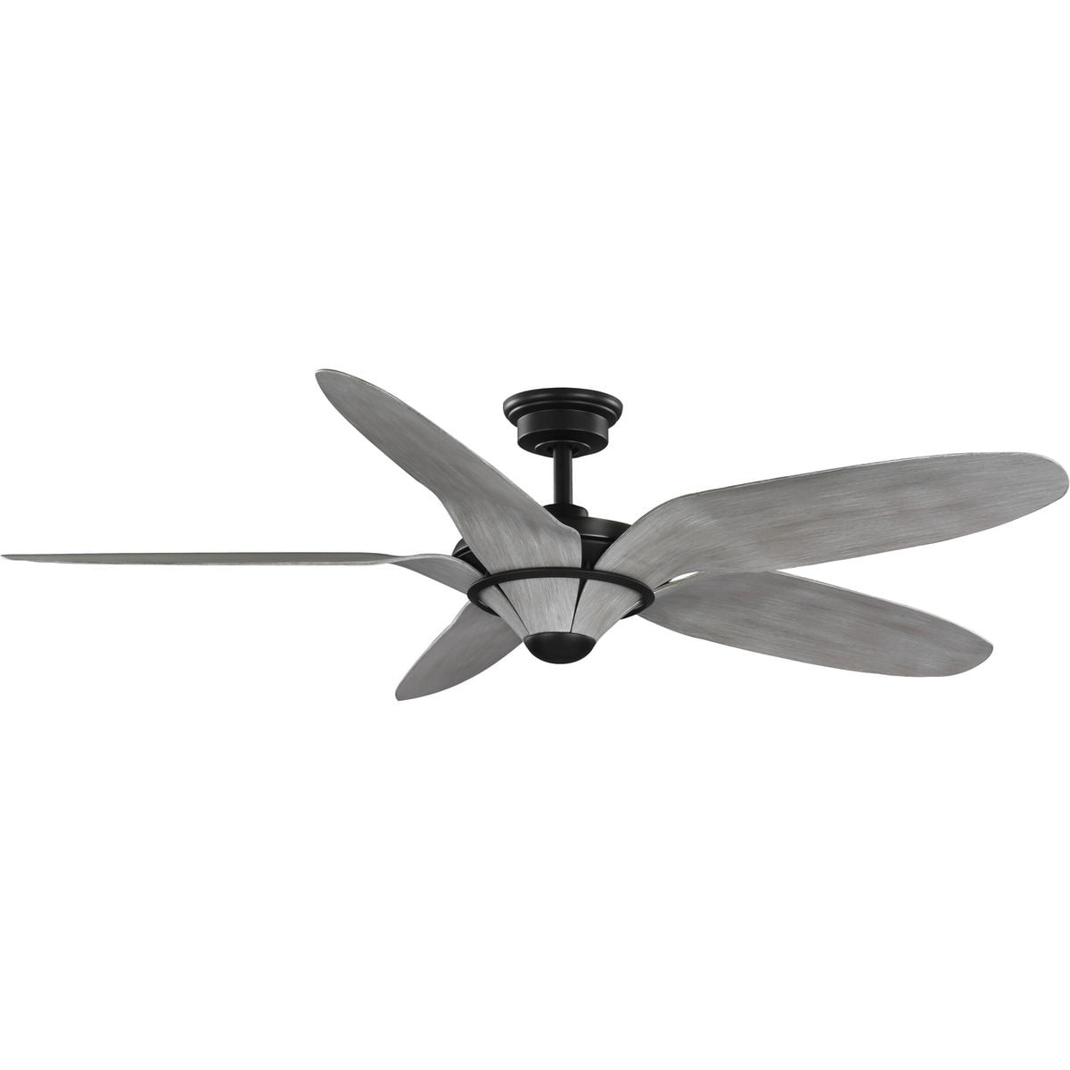 Mesilla Collection 60" Five-Blade Gray Weathered Wood/Black Indoor ...