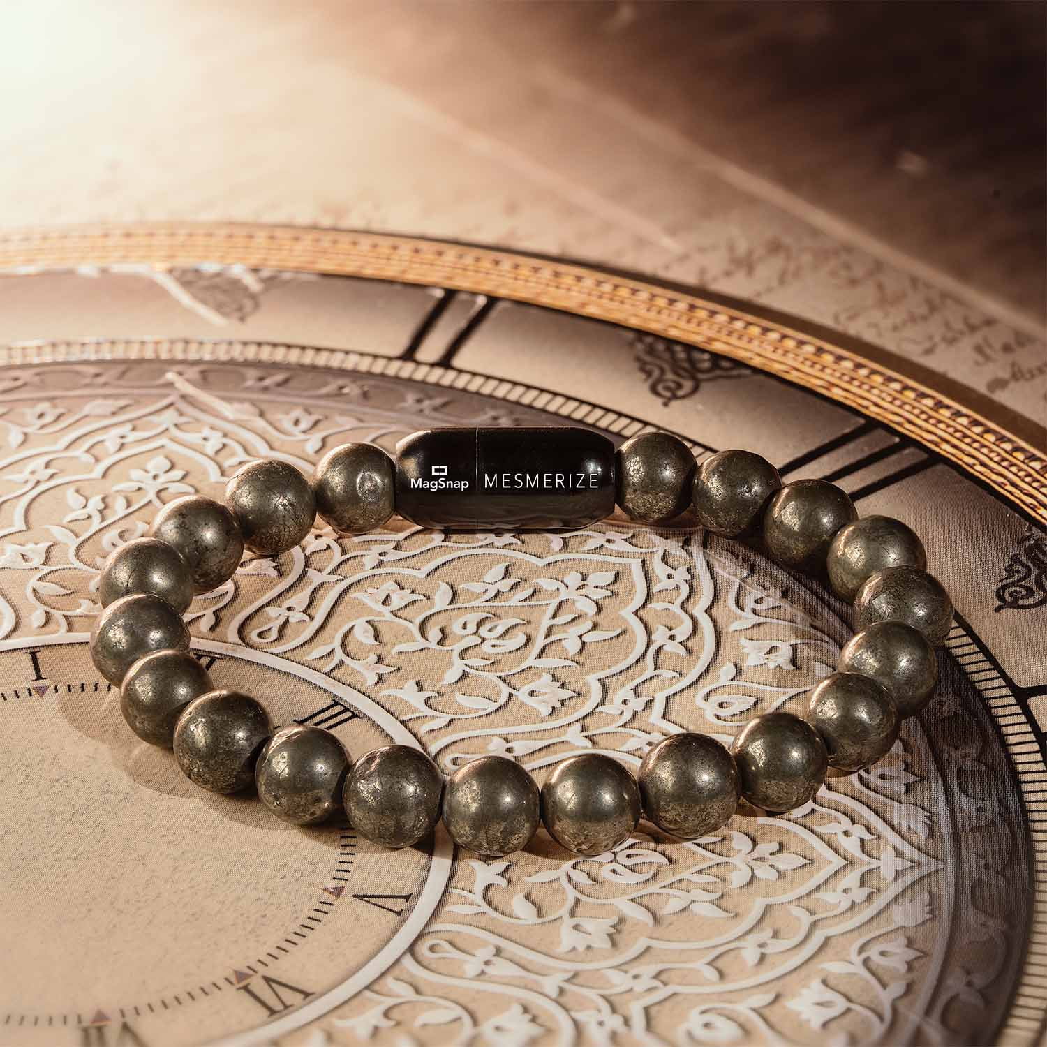 Mesmerize Money Magnet Pyrite Natural Stone Bracelet with Magsnap ...