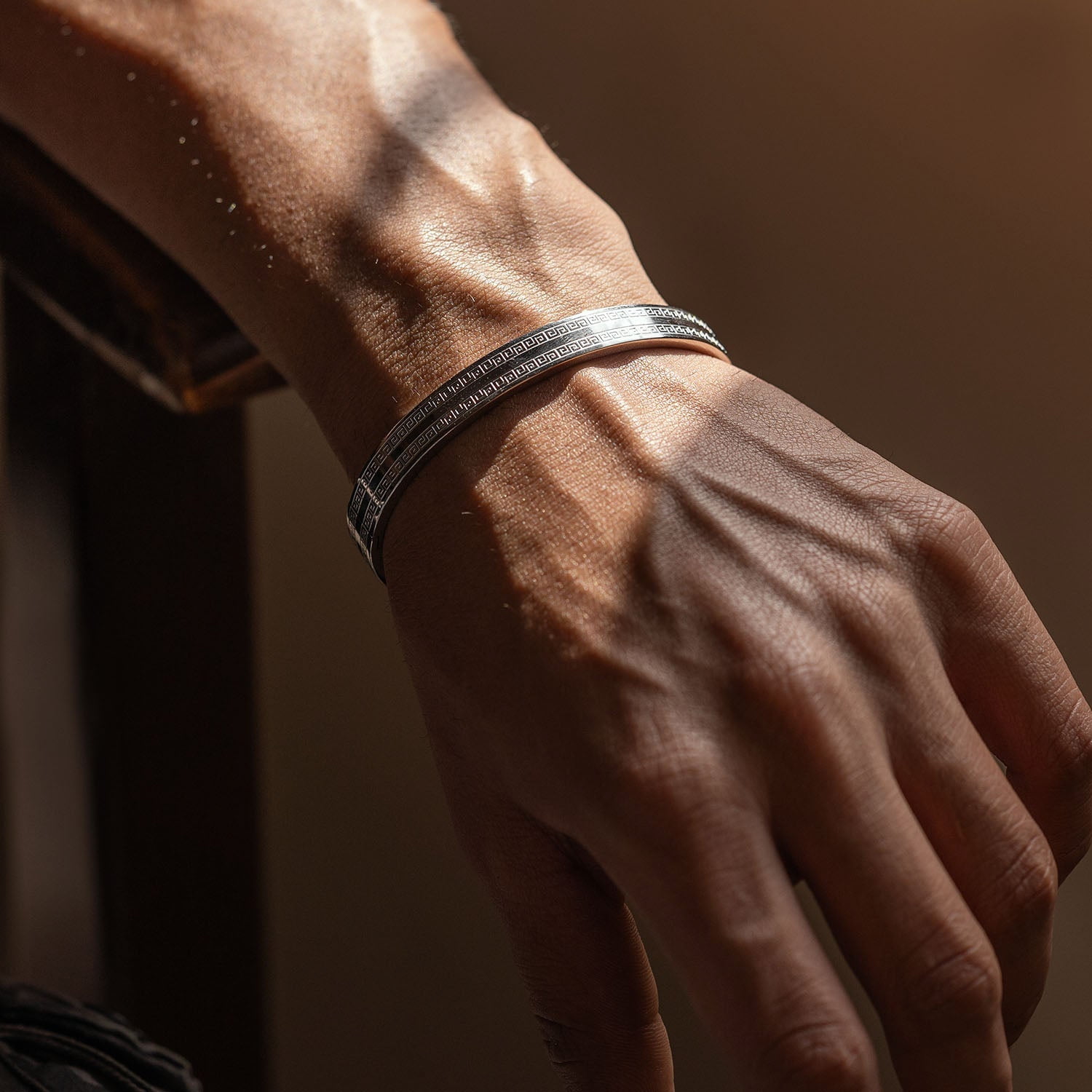 Mesmerize Silver Atticus Kada Stainless Steel Openable Oval Kada ...