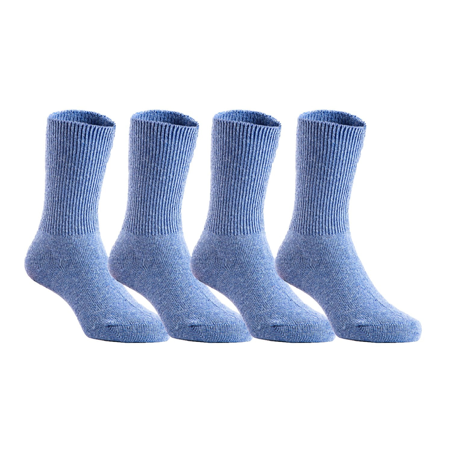 Meso CGF 4 Pairs Pack Girl Wool Socks Plain Color Size 4Y-6Y Blue ...
