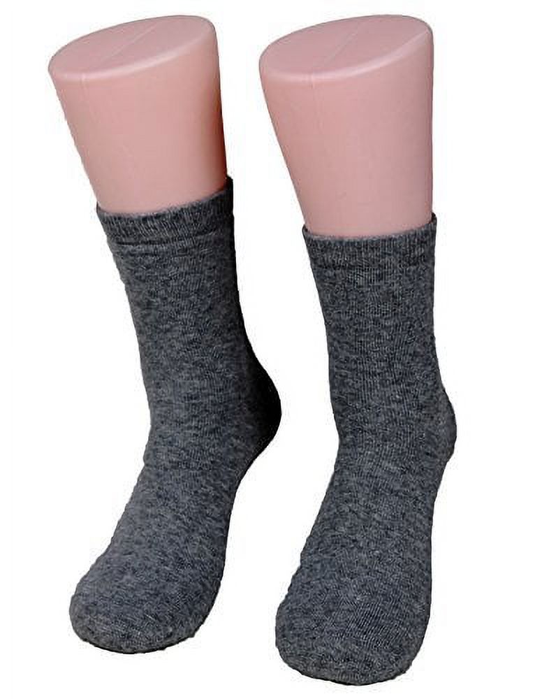 Meso Women's 3 Pairs Pack Extra Thick Wool Blend Socks Plain Color Size ...