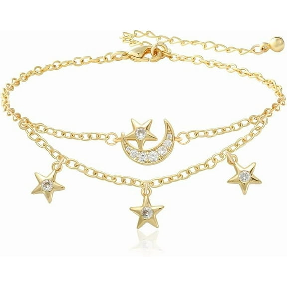 14K Gold Plated Tennis Bracelets Colorful Sparkling Cuban Zirconia ...