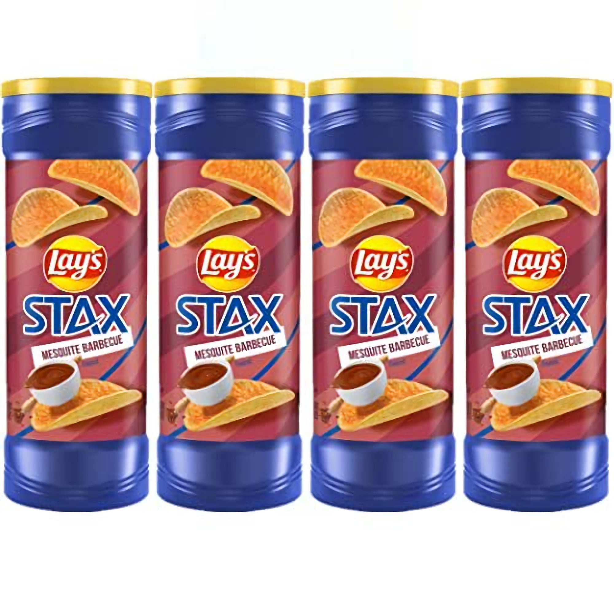 Mesquite Barbecue Stax Crisps Bulk Pack | 5.5 Oz | Pack of 4 - Walmart.com