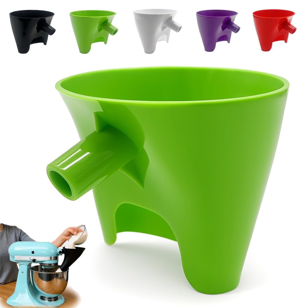 Mess-Free Flour Funnel for Kitchen Aid Mixer – Spill-Proof Stand Mixer ...