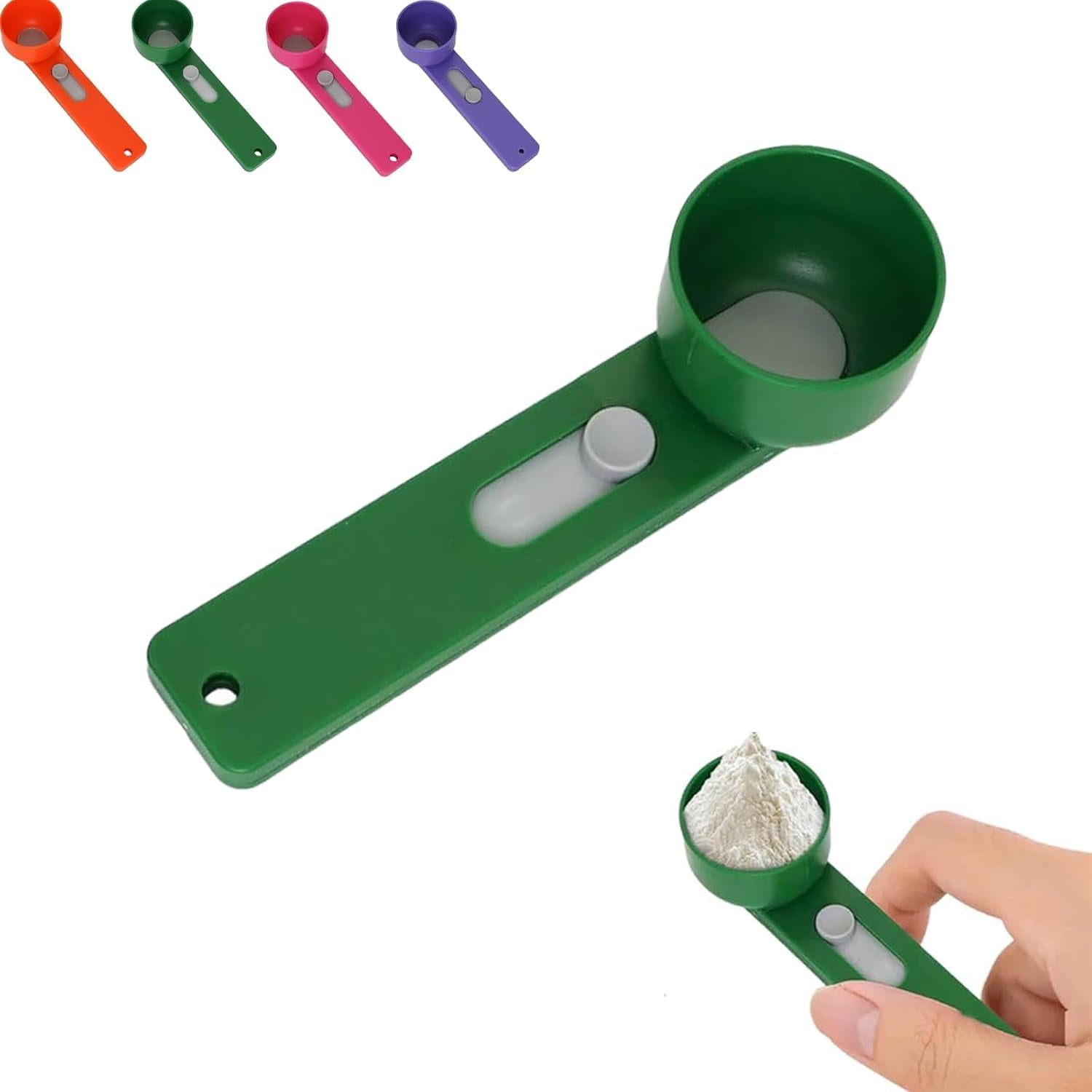 Mess-Free Powder Scoop, Multifunctional Powder Sliding Spoon, Multi ...