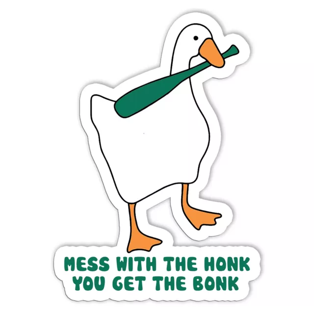 Mess With The Honk You Get The Bonk Sticker Phone Decal Water Bottle ...