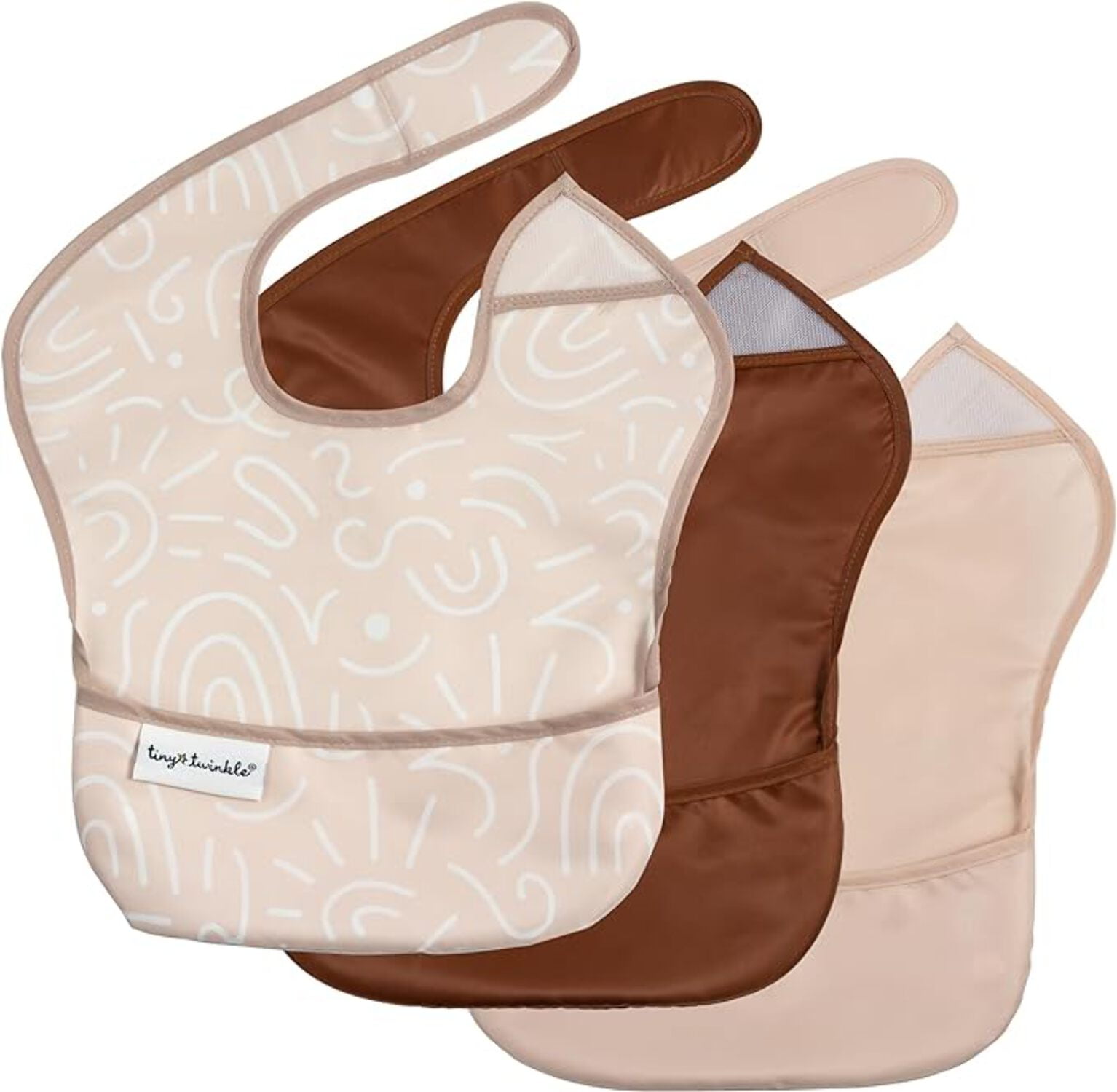 Mess-Proof Easy Waterproof Food Bibs Multi-Pack Sets | Baby Toddler ...