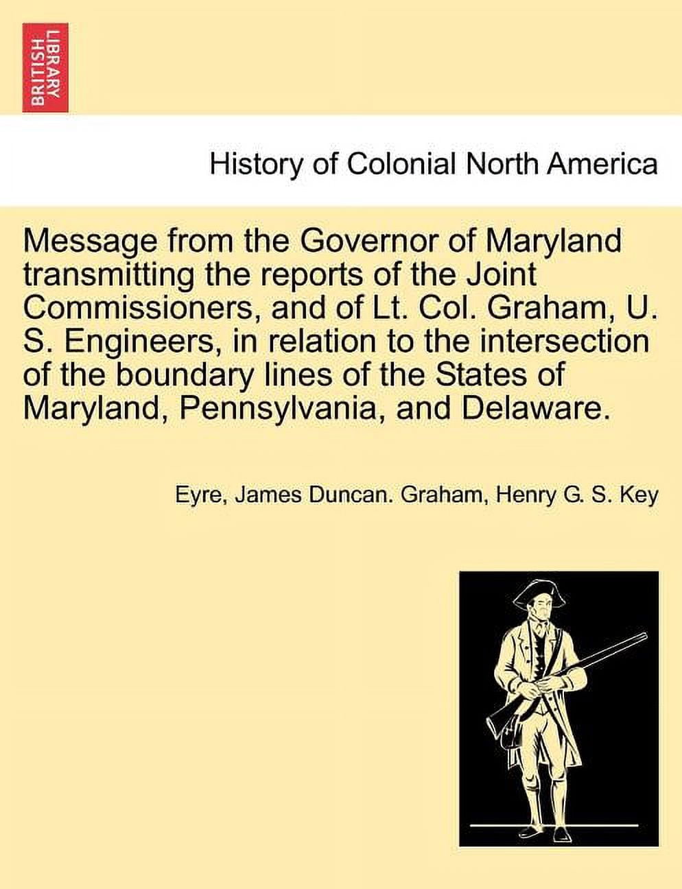 Message from the Governor of Maryland Transmitting the Reports of the ...
