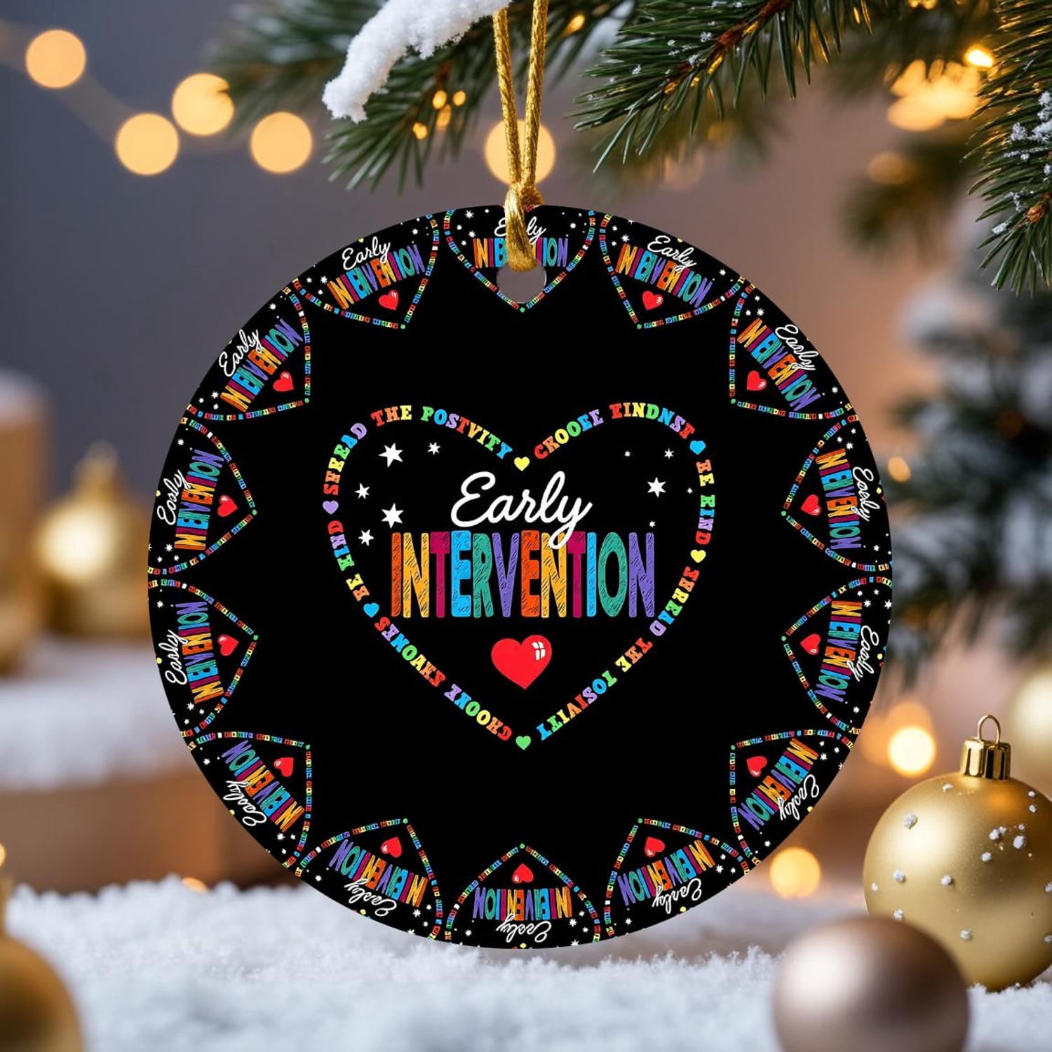 [ Message me the custom infor] Early Intervention Teacher Ornament ...