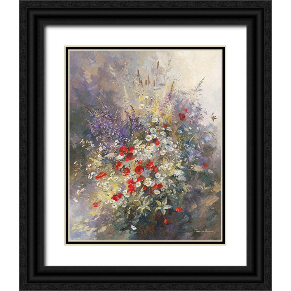 Messely, Paul 12x14 Black Ornate Wood Framed with Double Matting Museum ...