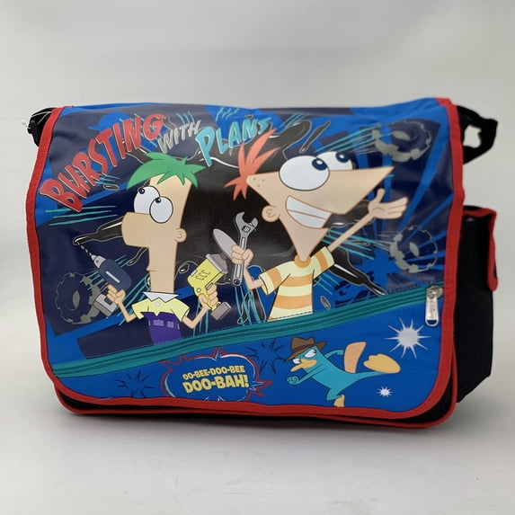 Messenger Bag - Phineas and Ferb - Bursting With Plans New School Bag ...