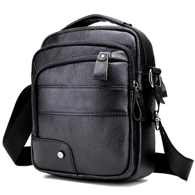 Messenger Bag for Men Crossbody Shoulder Purse Small Vintage PU Leather ...
