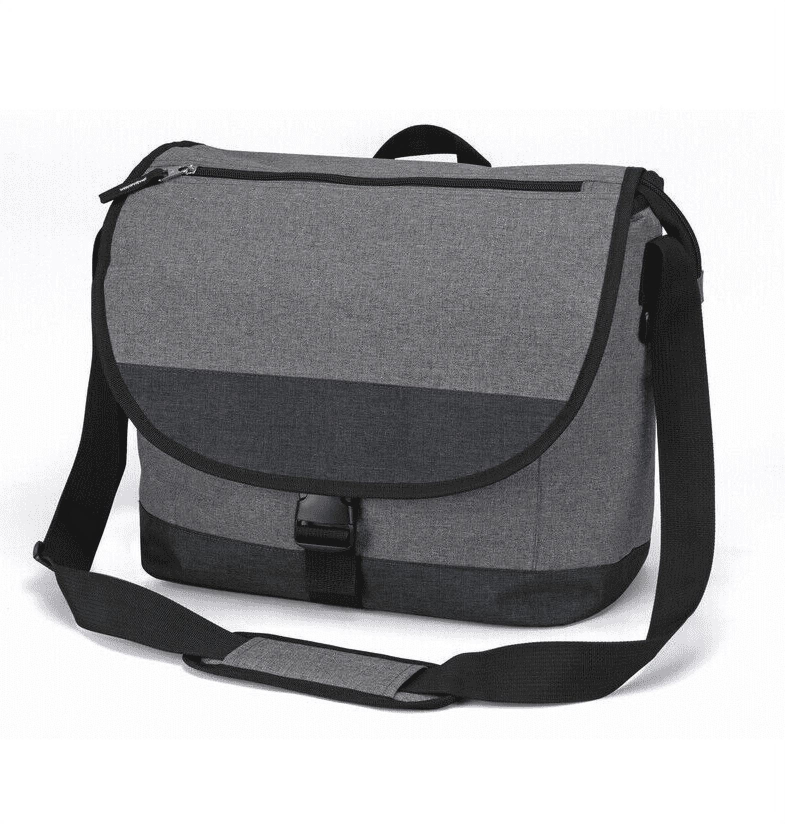 Messenger Computer Bag Soft Briefcase Heathered Grey - Walmart.com