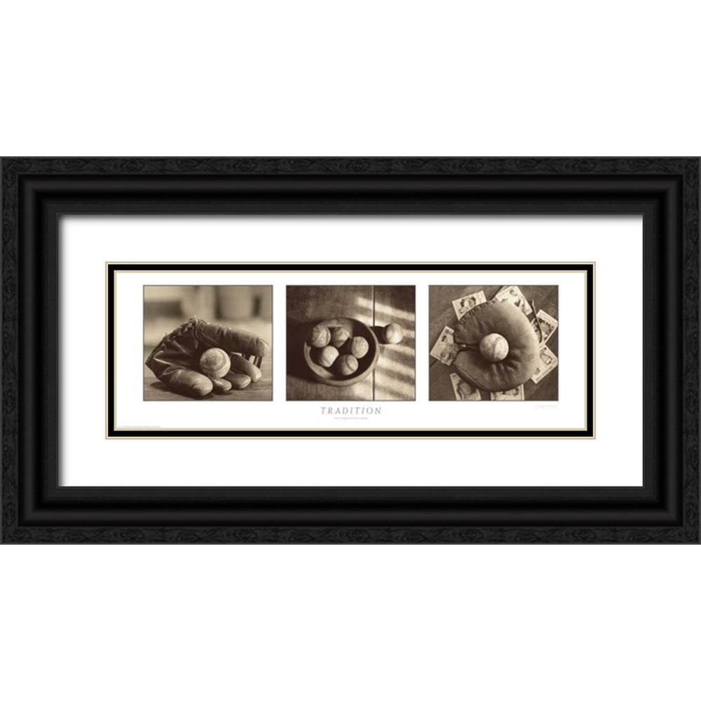 Messer, Judy B. 18x9 Black Ornate Wood Framed with Double Matting ...