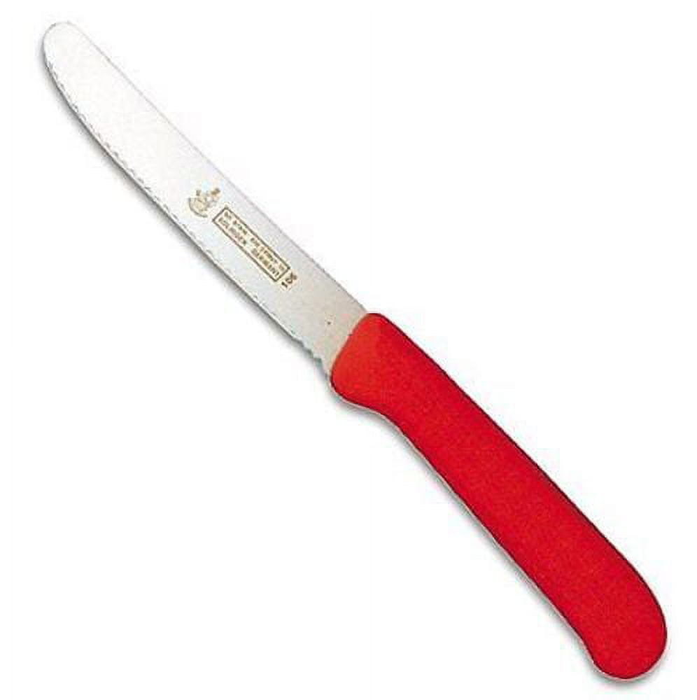 Messermeister 4.5" Serrated Tomato Knife with Sheath - Red - Walmart.com