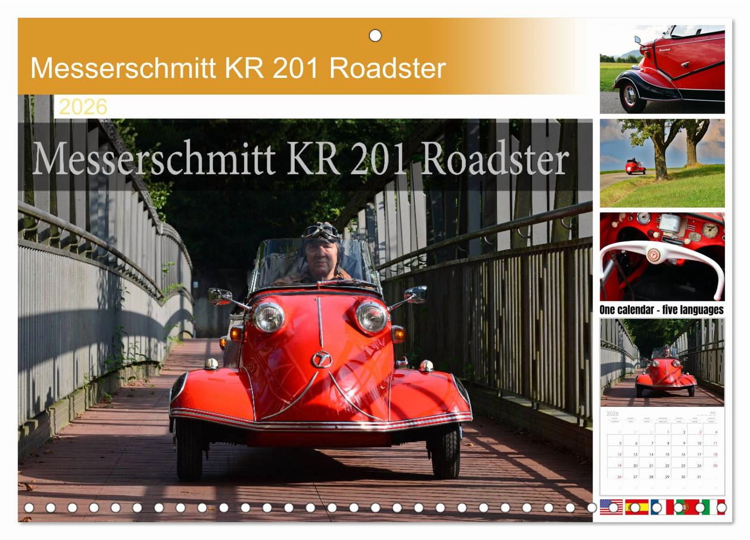 Messerschmitt KR 201 Roadster (Monthly Wall Calendar 2026 11.7 x 16.5 ...