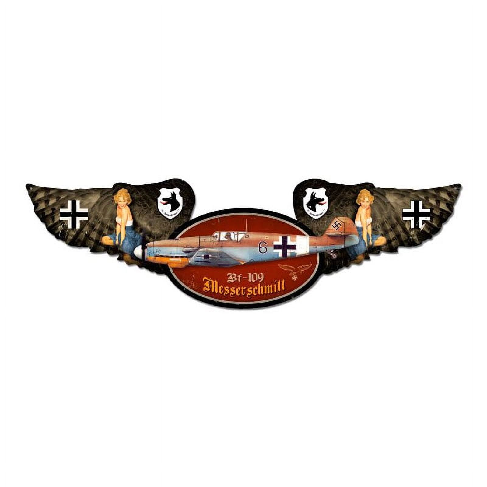 Messerschmitt Vintage Sign “Made in the USA with heavy gauge steel ...