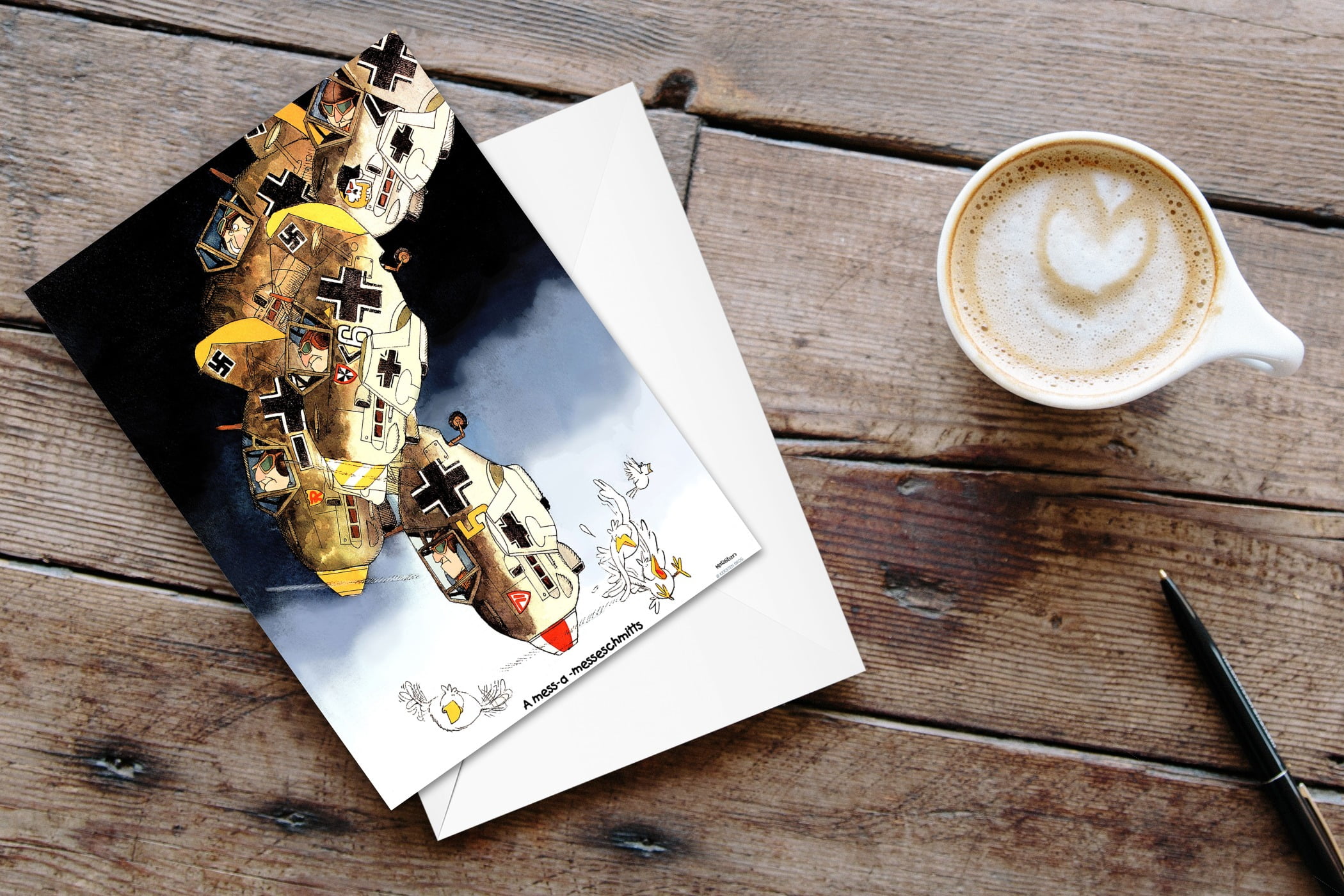 Messeschmitts Vintage Airplane Note Cards - 10 Note Cards with ...