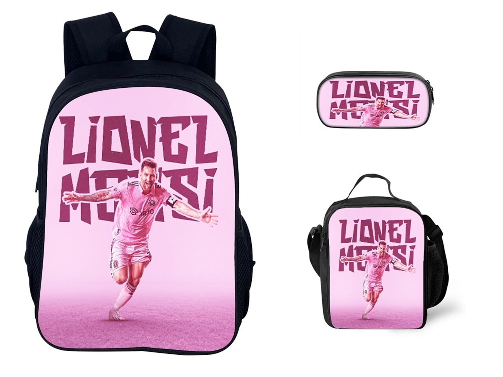 Messi_10 Backpack Football Star Classic Rucksack for School,Travel-Teen ...