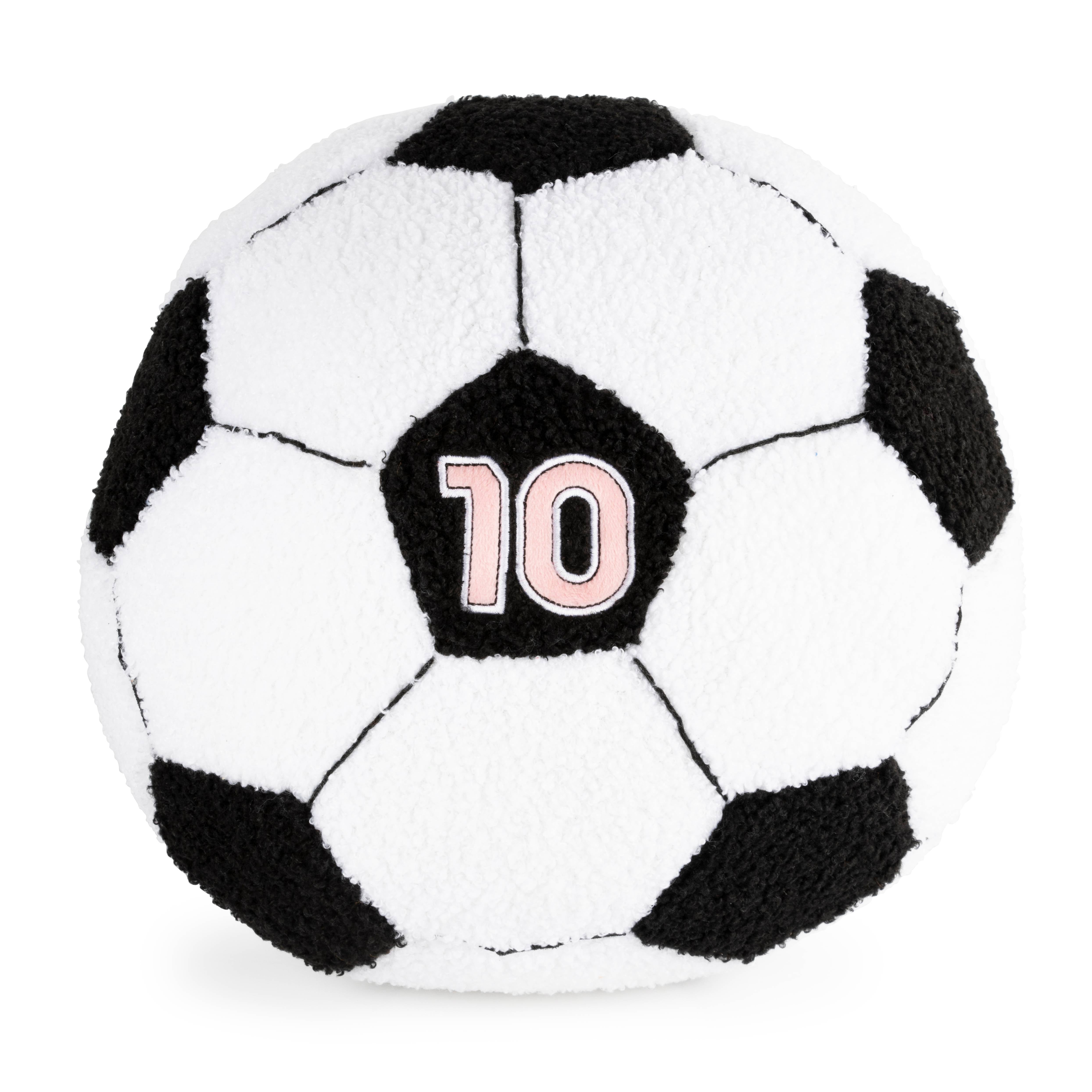 Messi 12" Soccer Ball Pillow Buddy, Polyester, Black & White, Messi ...