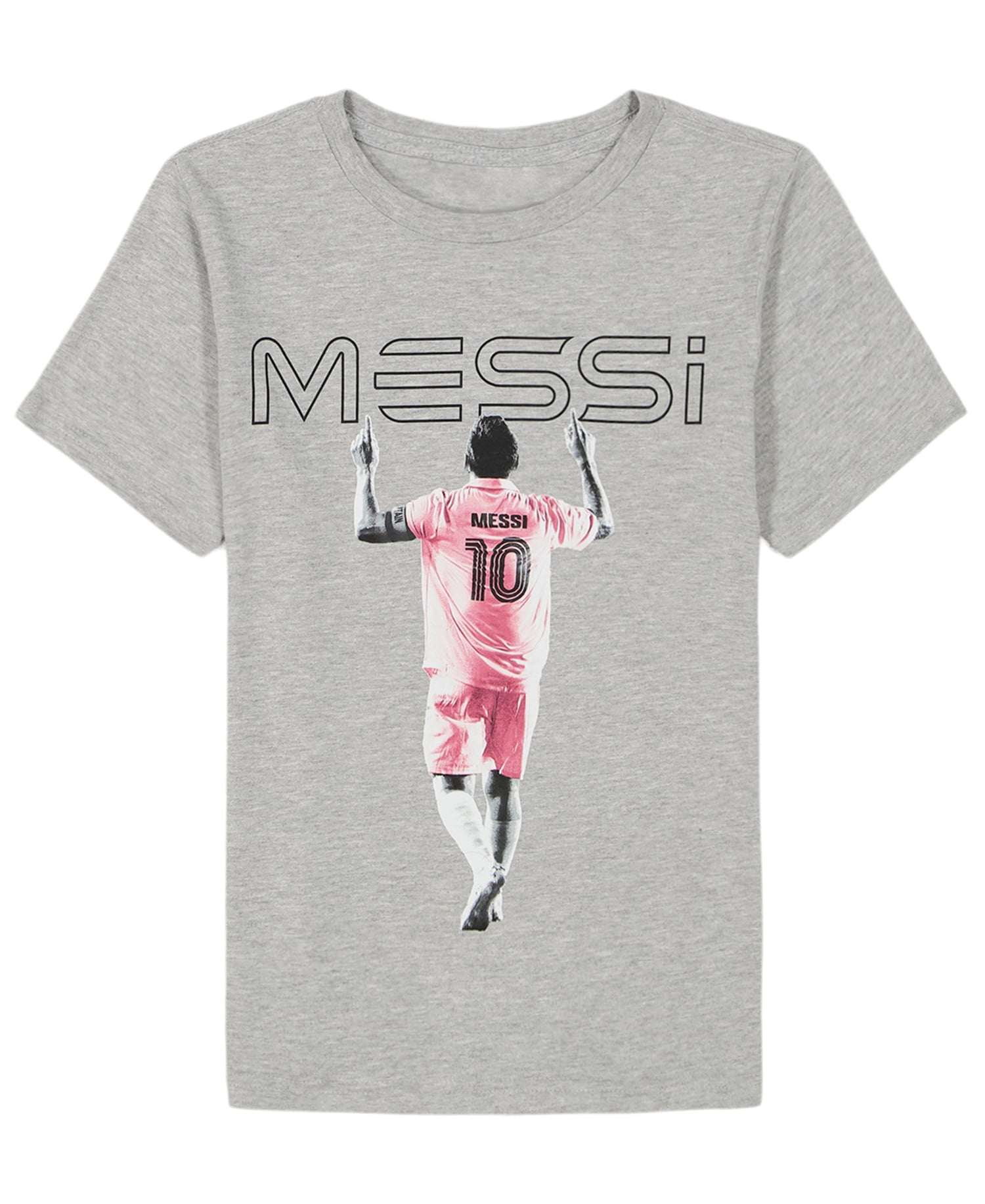 Messi Boy's Athletic Soccer Jersey Graphic T-Shirt, Sizes 4-18 ...