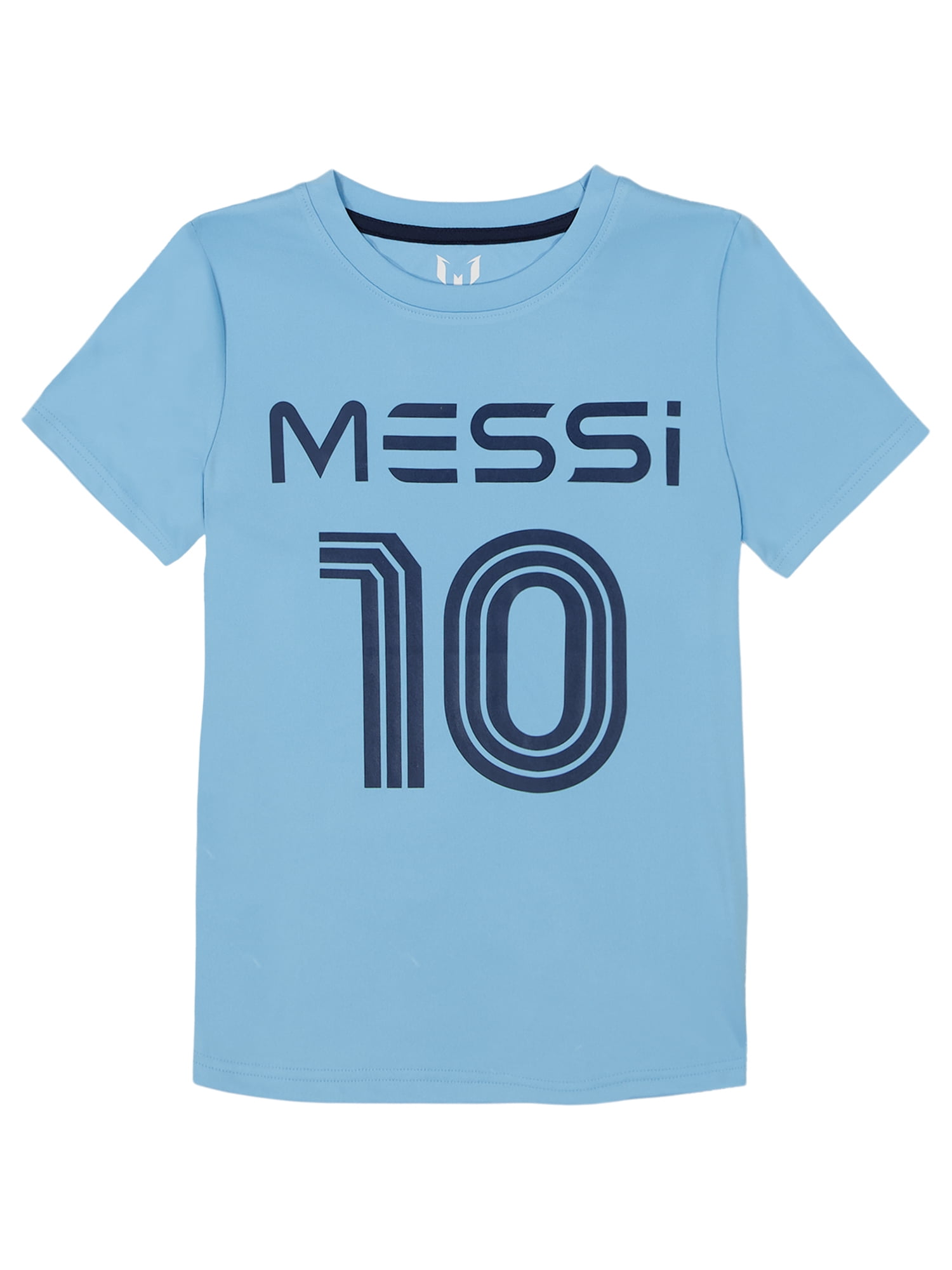 Messi Boy's Athletic Short Sleeve Graphic T-Shirt, Sizes 4-16 - Walmart.com