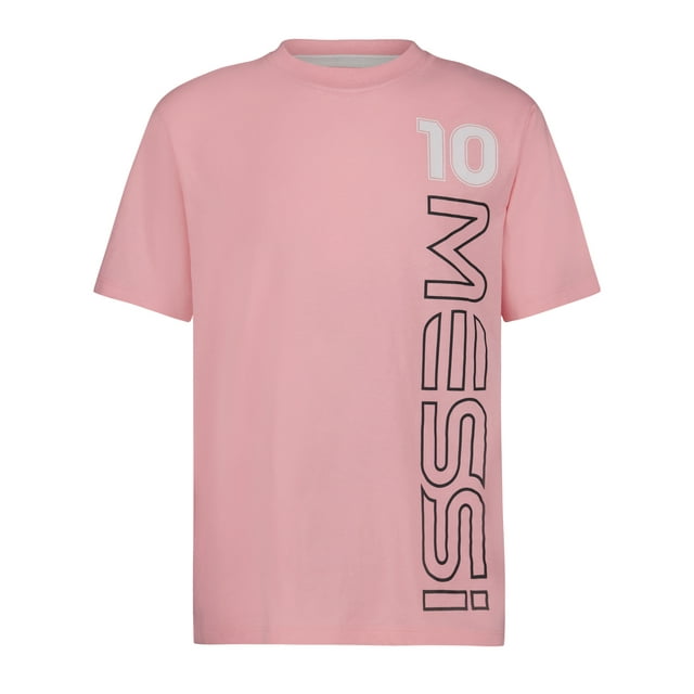 Messi Boys Short Sleeve T-Shirt, Sizes 4-16, Soft Breathable Fabric ...