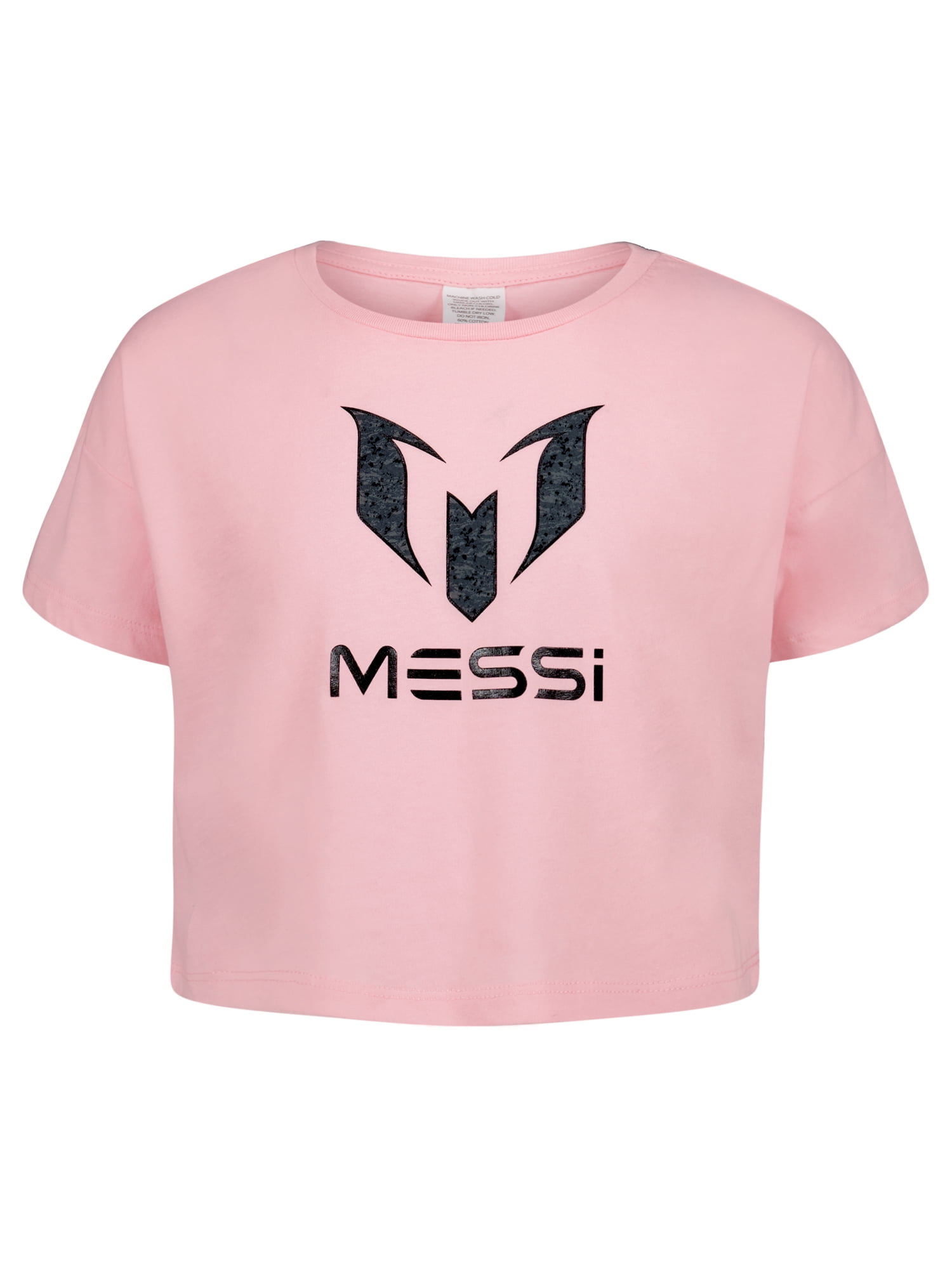 Messi Girl's Athletic Short Sleeve Graphic T-Shirt, Sizes 4-16 ...
