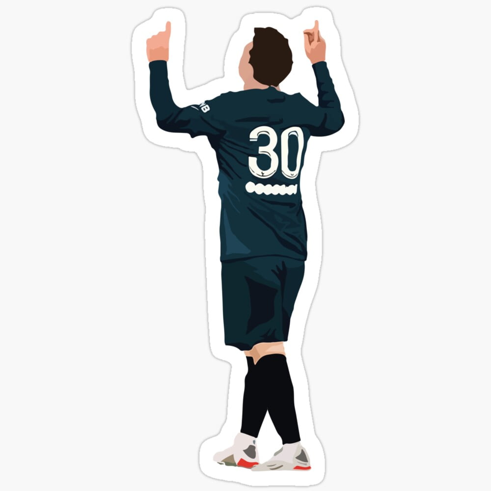 Messi Iconic Illustration Sticker Phone Decal Water Bottle Stickers Car ...