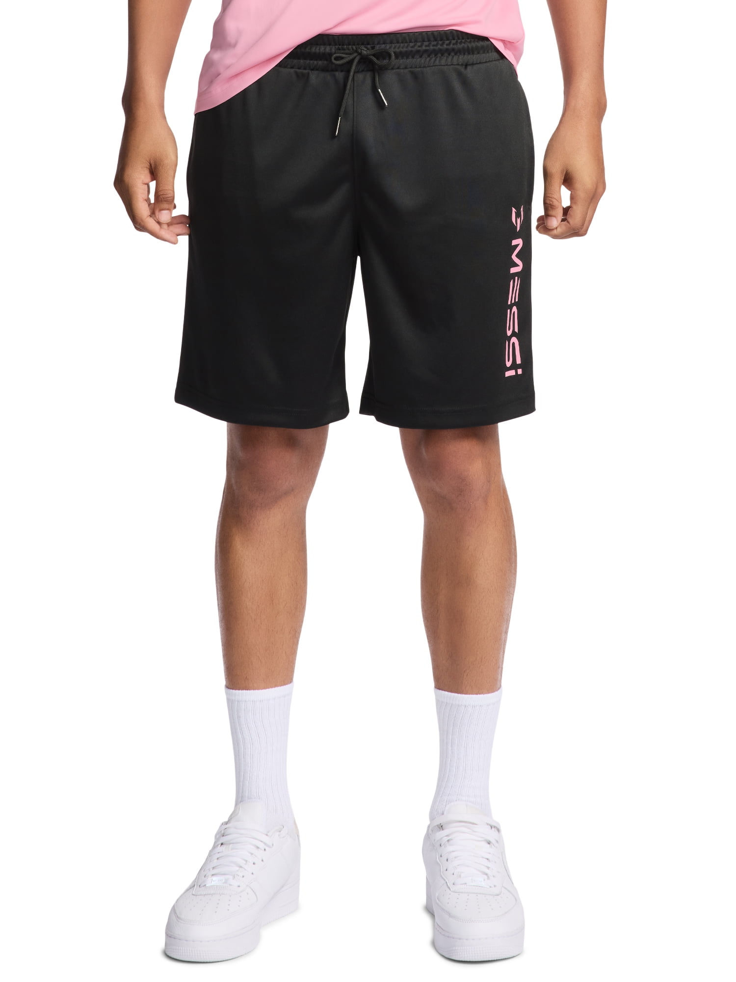 Messi Men's Athletic Jersey Shorts XS-3XL 100% Polyester Elastic Waist ...