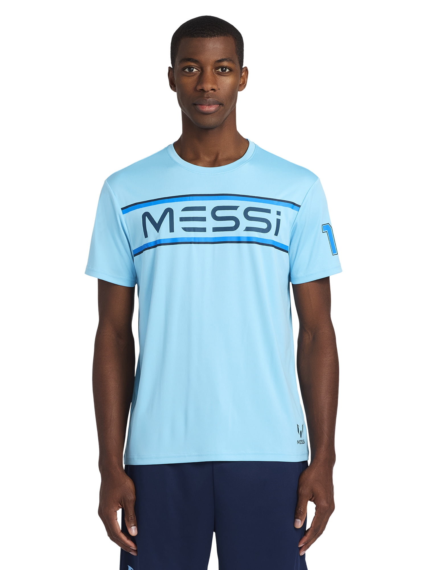 Messi Mens Short Sleeve Athletic Jersey Top, Sizes XS-3XL - Walmart.com
